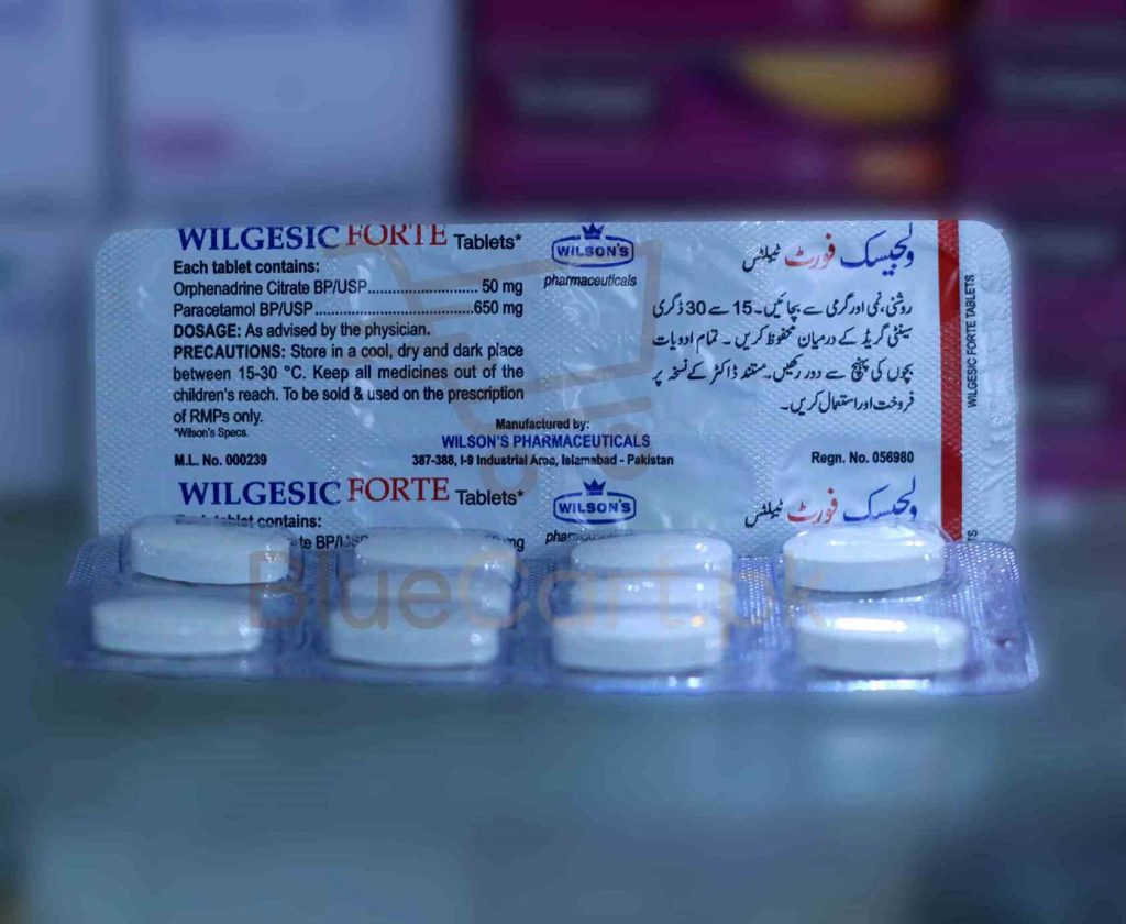 Wilgesic Forte Tablet - Blue Cart