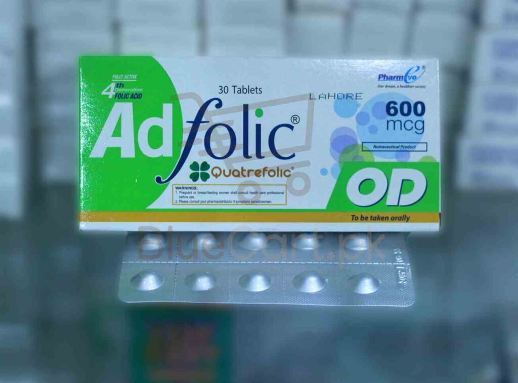 Ad Folic Tablet 600mcg - Blue Cart